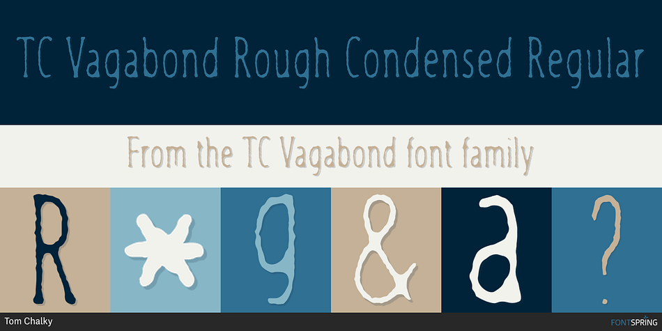 TC Vagabond Rough Condensed Regular Font