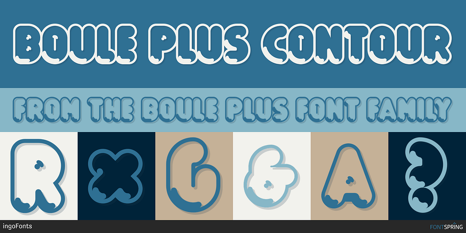 Boule Plus Contour Font
