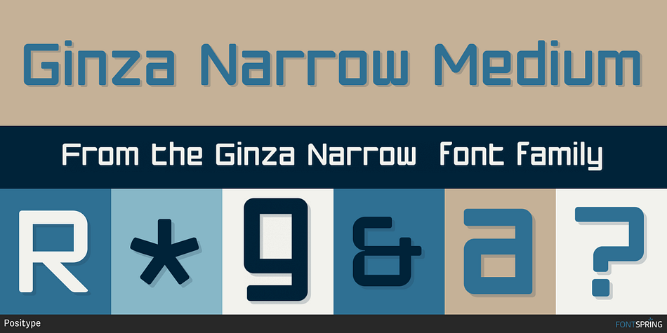 Ginza Narrow Font