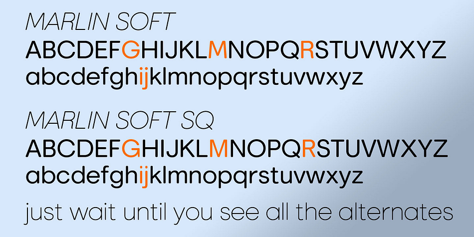 Marlin Soft Font