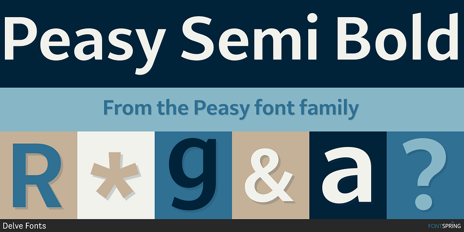 Peasy Semi Bold Font
