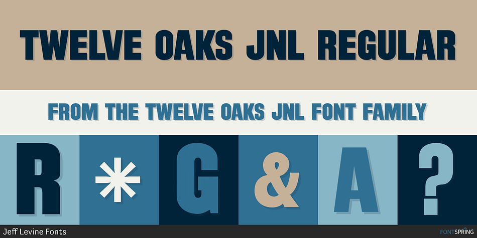 Twelve Oaks JNL Font