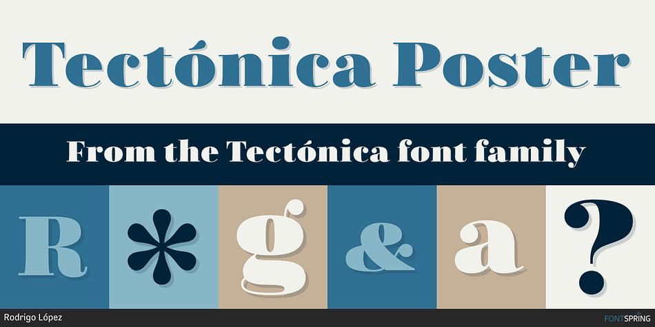 Tectónica Poster Font
