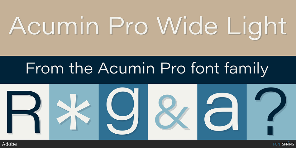 Acumin Pro Wide Font