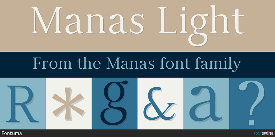 Manas Light Font