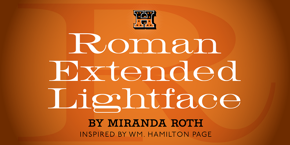 HWT Roman Extended Lightface Font