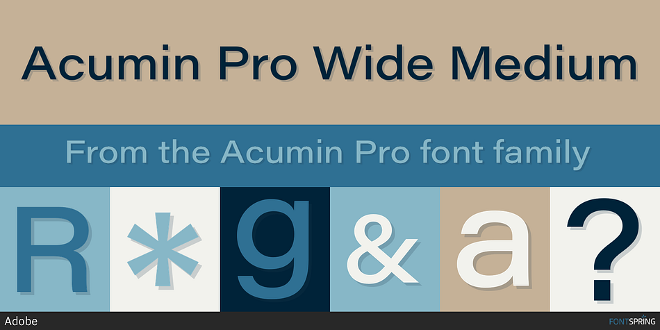 Acumin Pro Wide Font
