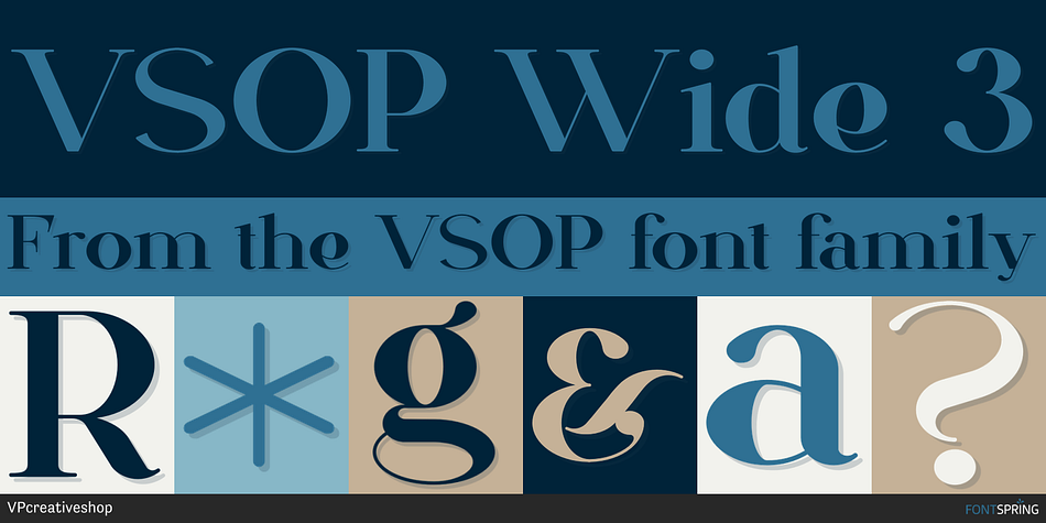 VSOP Wide 3 Font