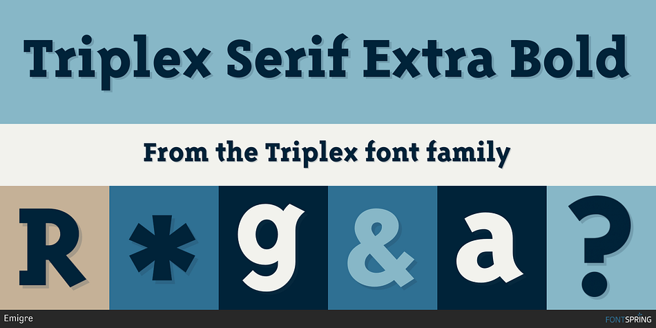 Triplex Serif Font