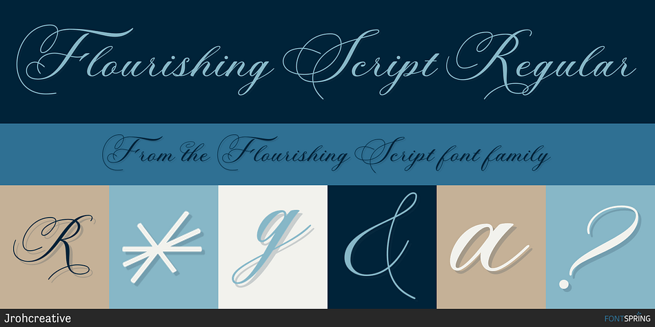 Flourishing Script Regular Font