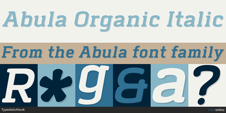 Abula Organic Italic Font