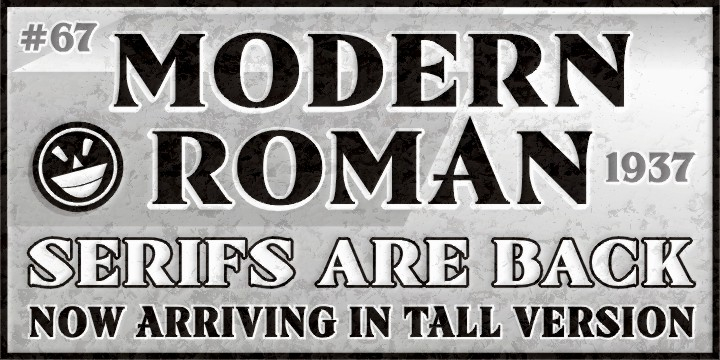 ARB 67 Modern Roman Font