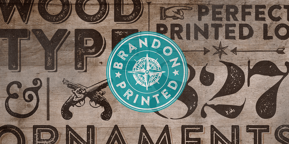 Brandon Printed Font