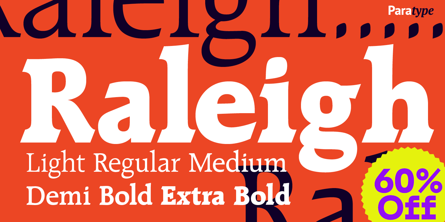 Raleigh Font