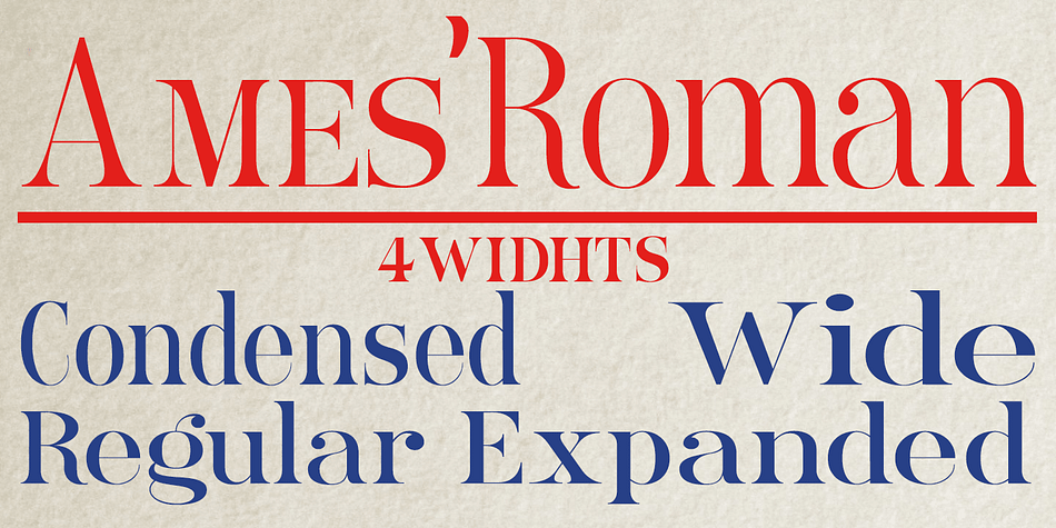 Ames' Roman Font