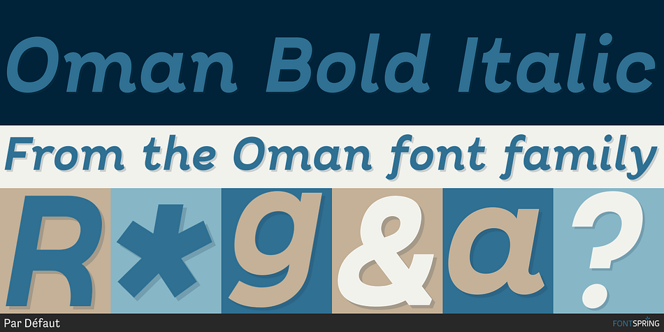 Oman Bold Italic Font