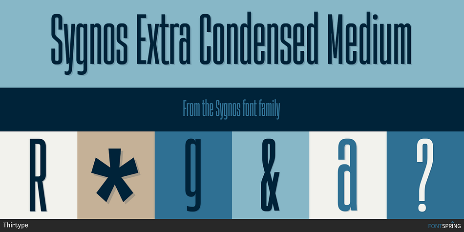 Sygnos Extra Condensed Medium Font