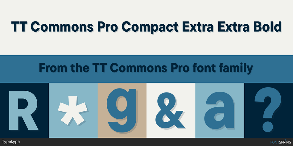 TT Commons Pro Compact Extra Extra Bold Font