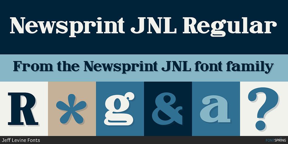 Newsprint JNL Font