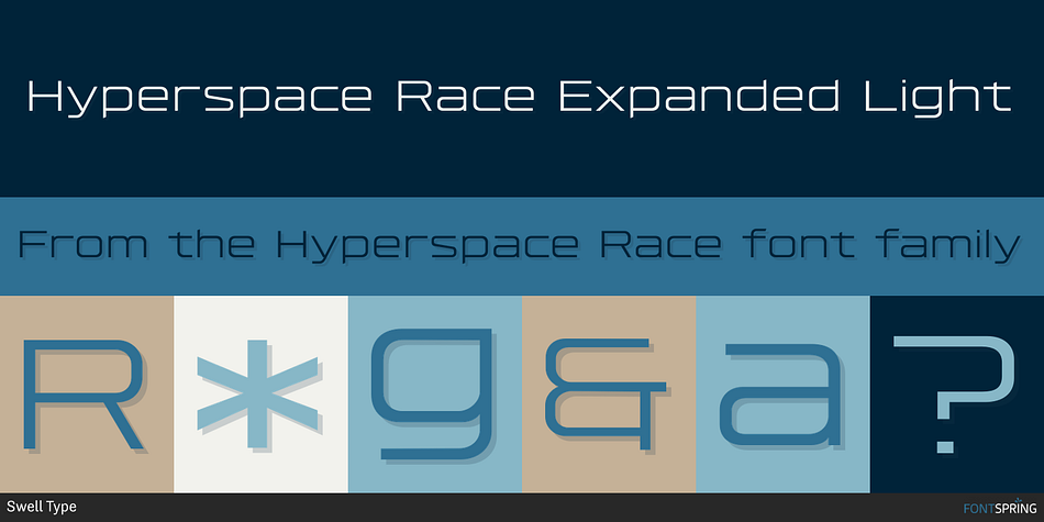 Hyperspace Race Expanded Font