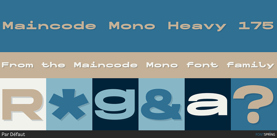 Maincode Mono Heavy 175 Font