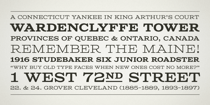 Columbia Titling Font