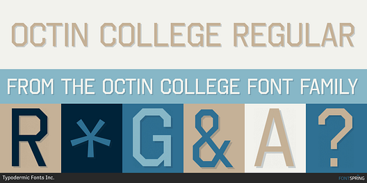 Fonts similar to Octin College