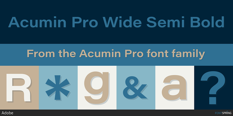 Acumin Pro Wide Font