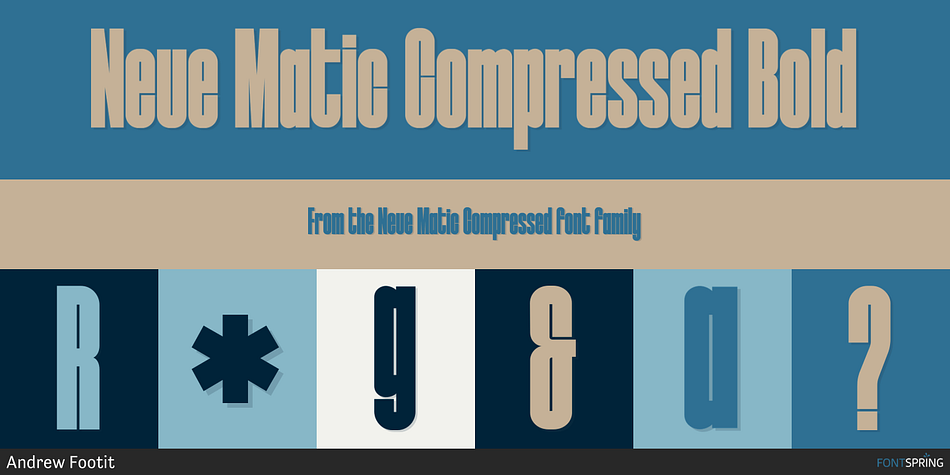 Neue Matic Compressed Bold Font