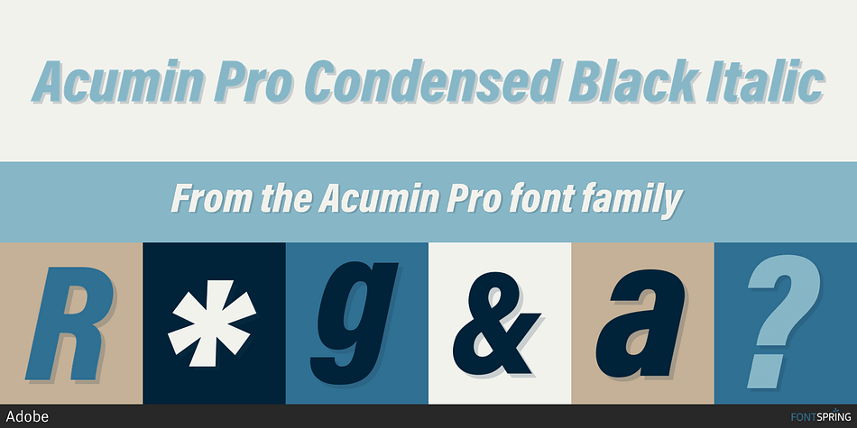 Acumin Pro Condensed Font