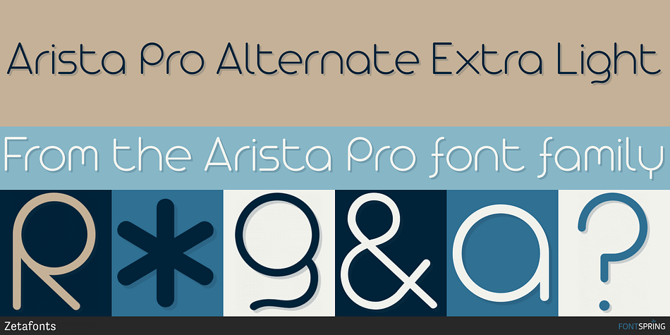 Arista Pro Alternate Font
