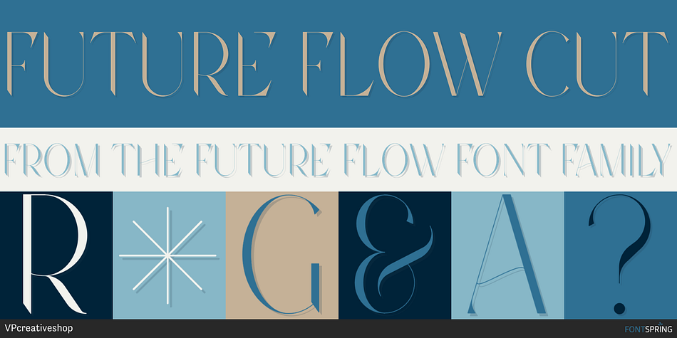 Future Flow Cut Font