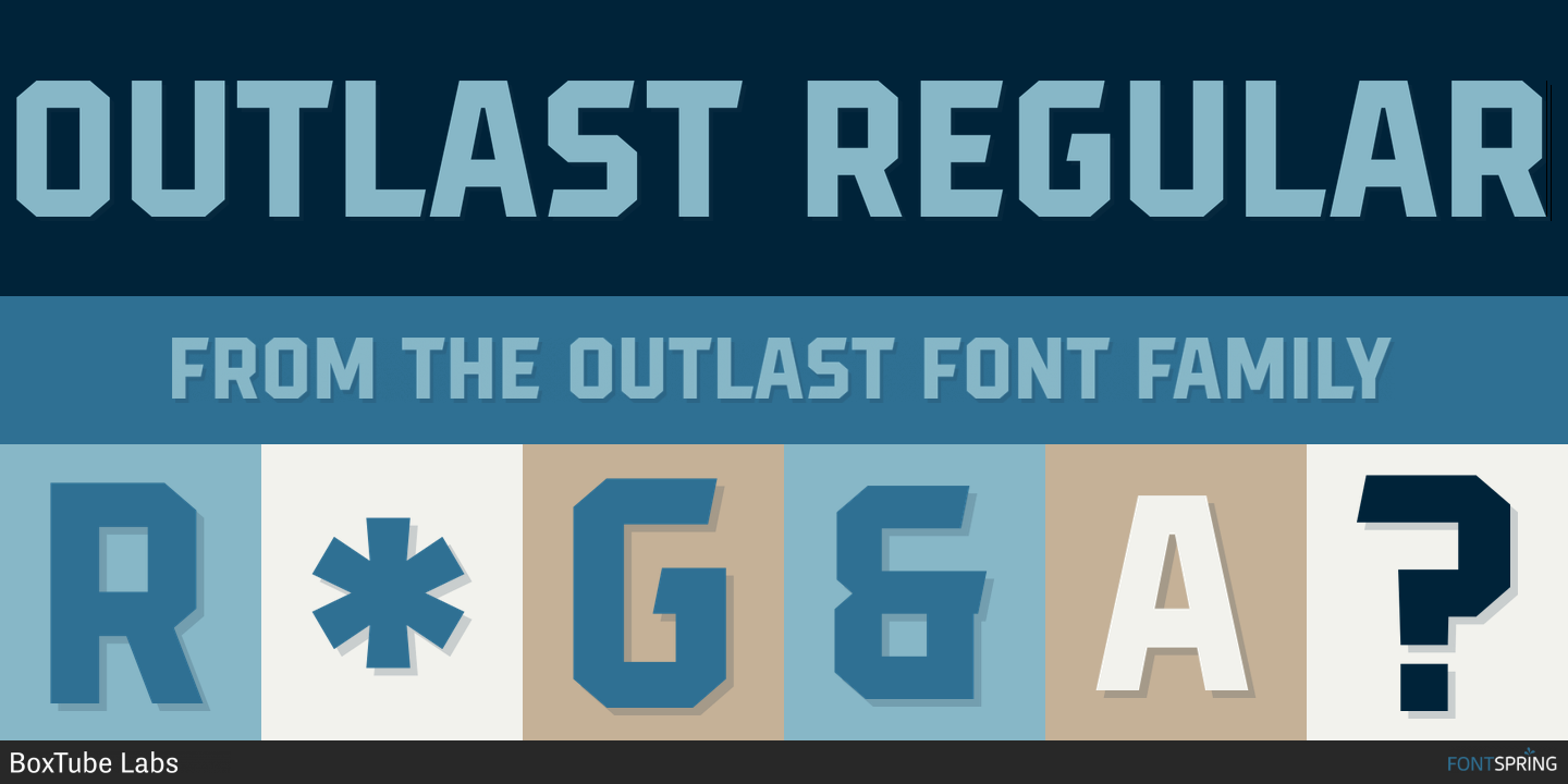 Fonts similar to Outlast