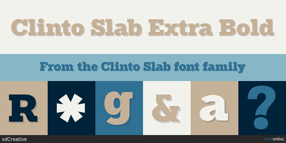 Clinto Slab Extra Bold Font