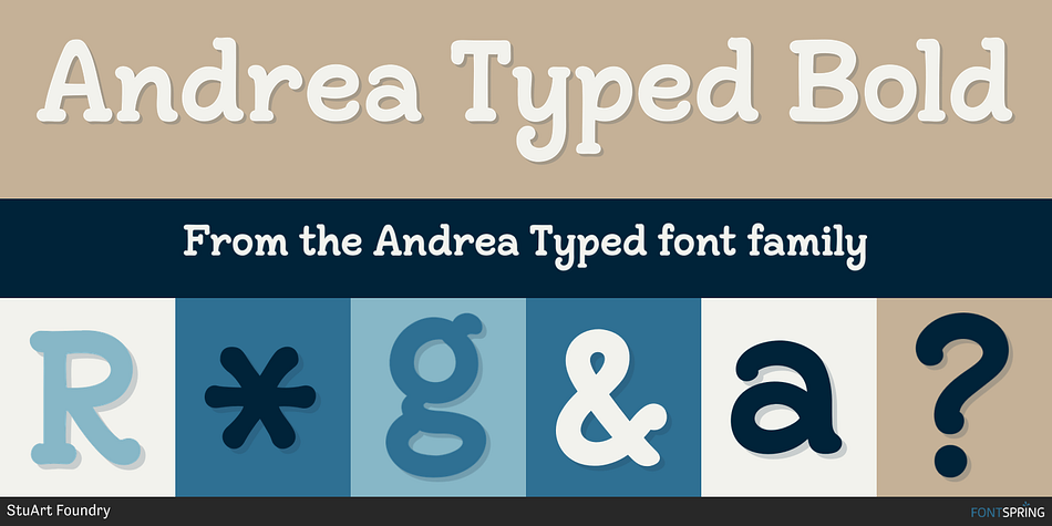 Andrea Typed Bold Font