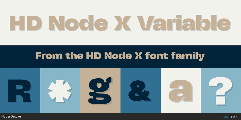 HD Node X Variable Font