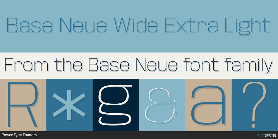 Base Neue Wide Extra Light Font