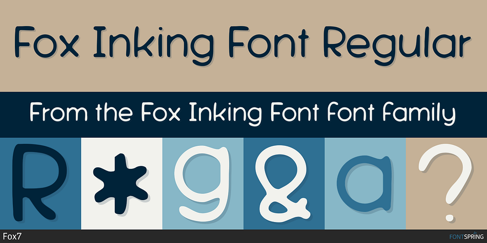 Fox Inking Font Regular Font