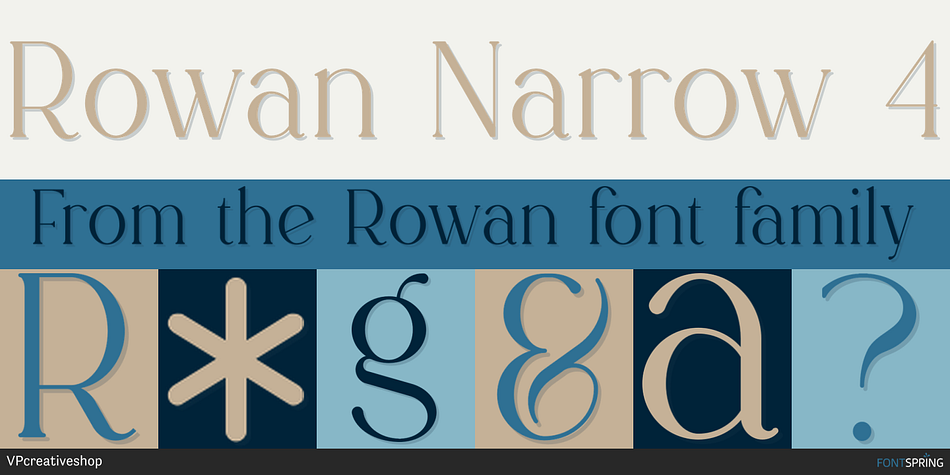 Rowan Narrow 4 Font