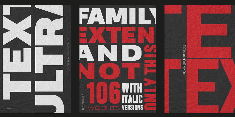 Heading Pro Text Font