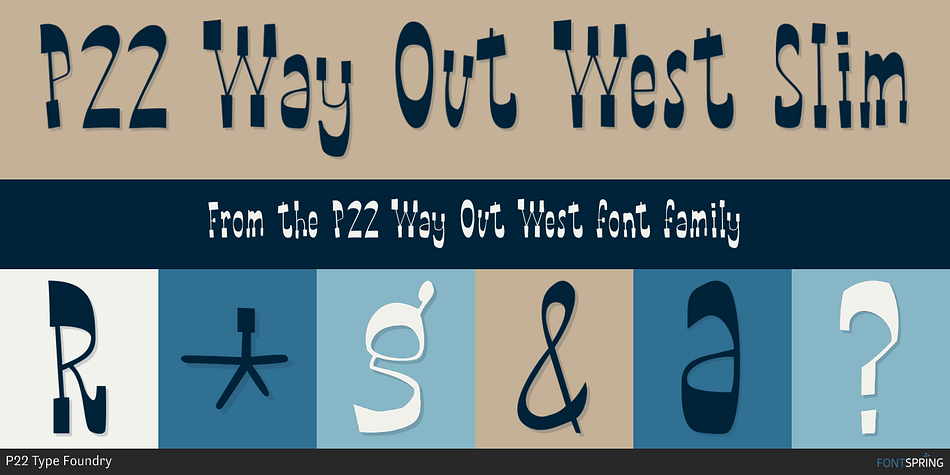 P22 Way Out West Font