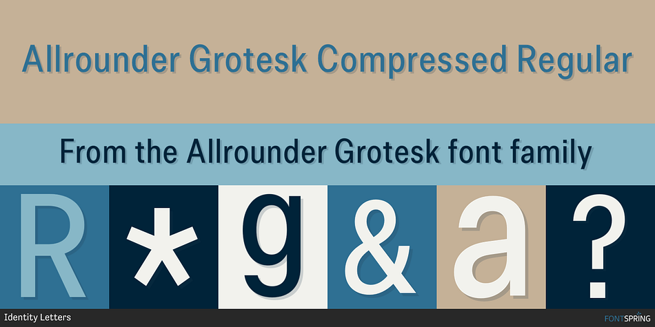 Allrounder Grotesk Compressed Regular Font
