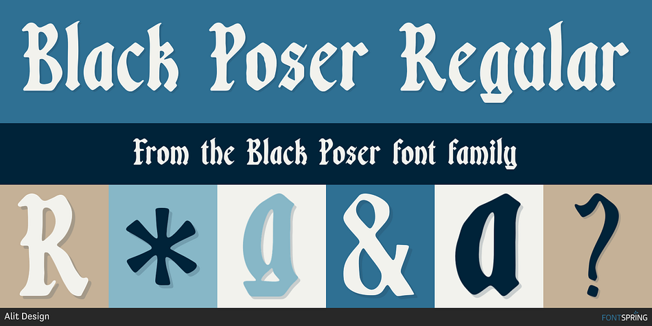 Black Poser Regular Font