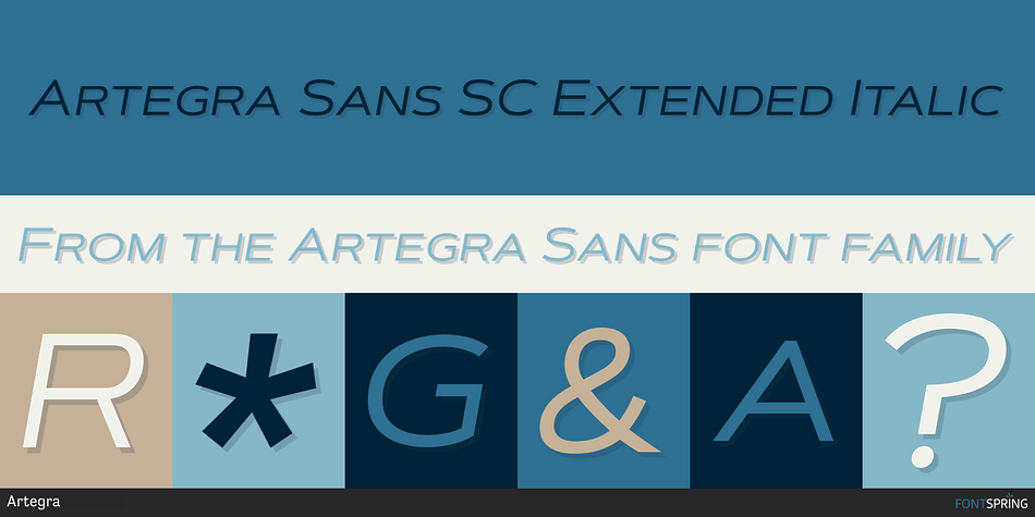Artegra Sans Extended Thin + Regular + Bold + Blac Font