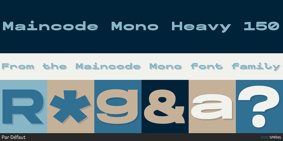 Maincode Mono Heavy 150 Font