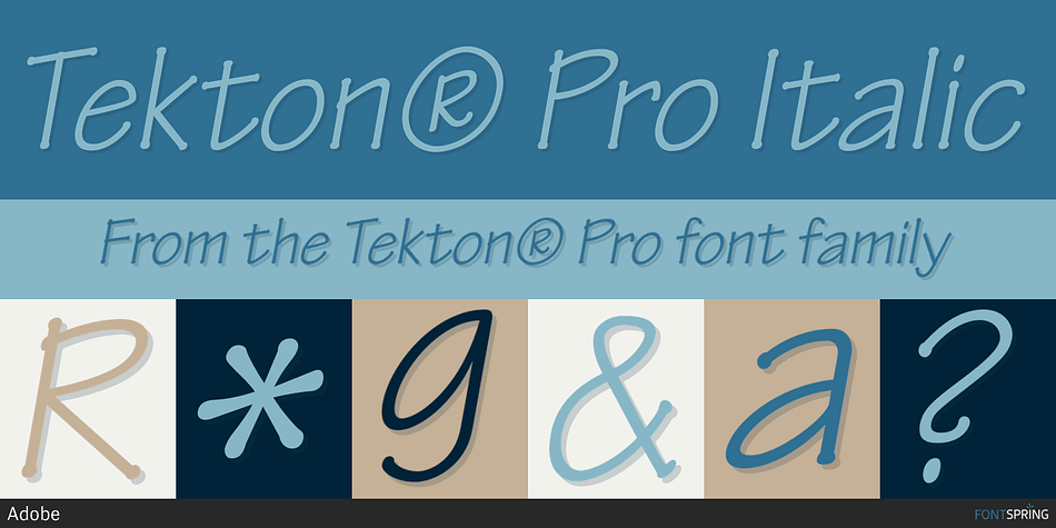 Tekton® Pro Essential Font
