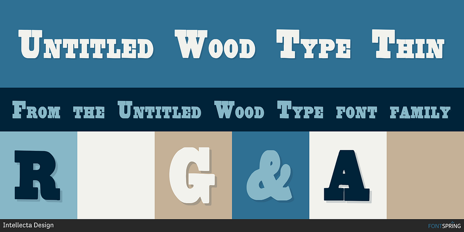 Untitled Wood Type Font