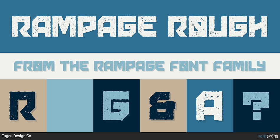 Rampage Rough Font