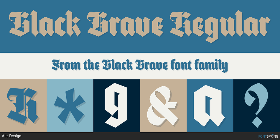 Black Brave Regular Font
