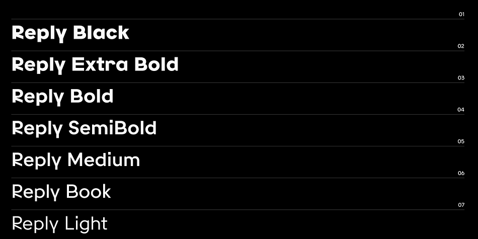 Reply Font